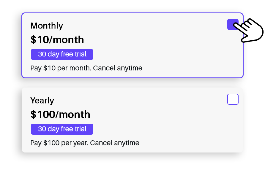 Subscriptions Springbig